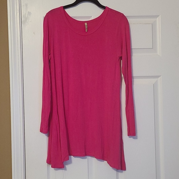 Tops | Hot Pink Tunic Top | Poshmark